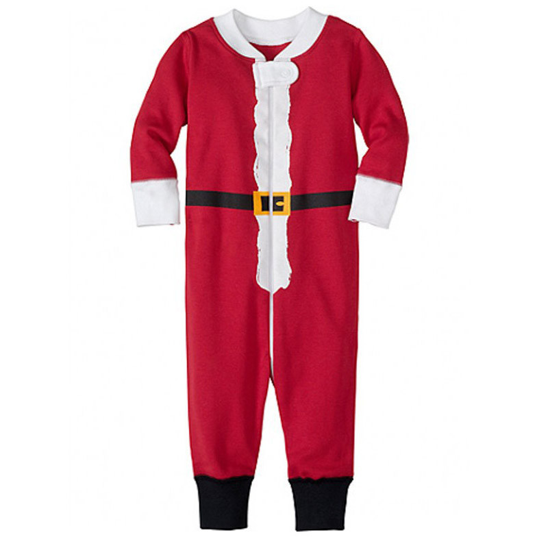 Christmas Family Matching Pajamas Christmas Santa Claus Red Sleepwear Sets