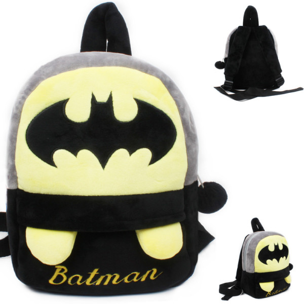 Kindergarten School Backpack Grey Batman School Bag For Toddlers Kids