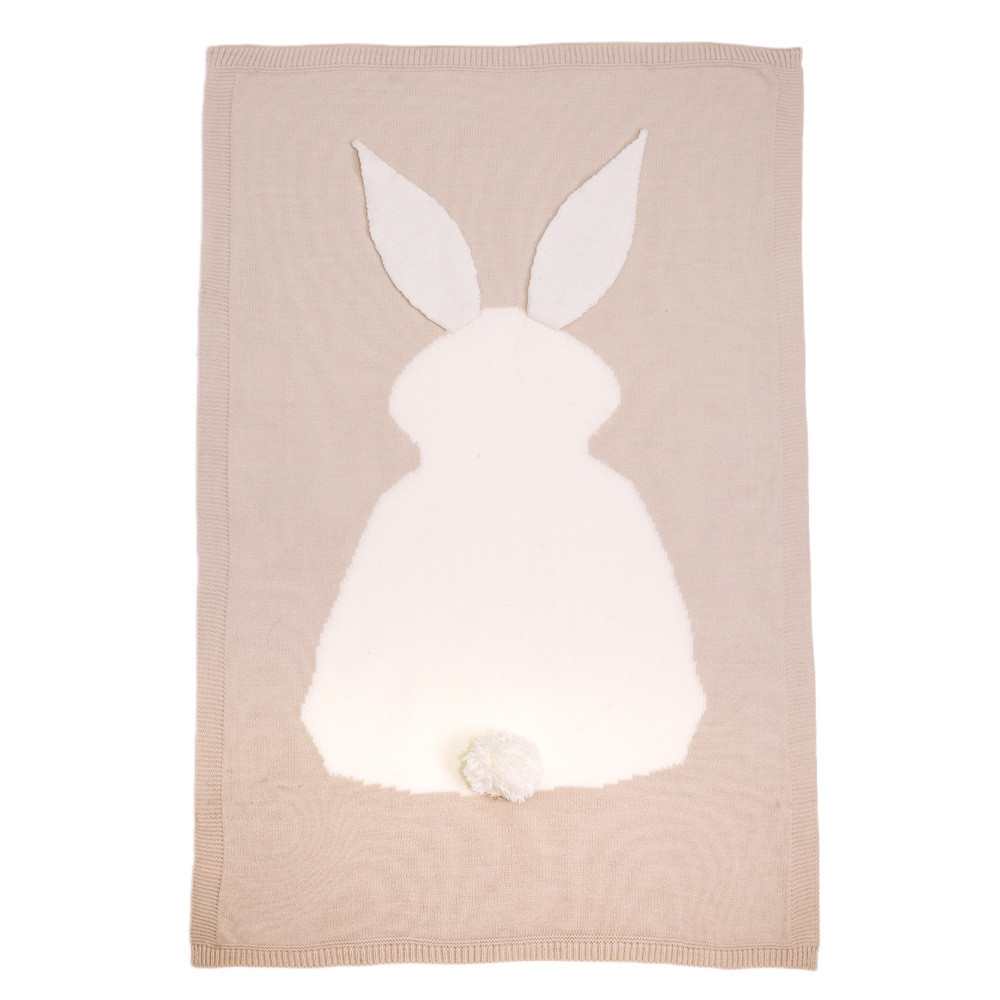Cute Rabbit Knit Blanket For Kids