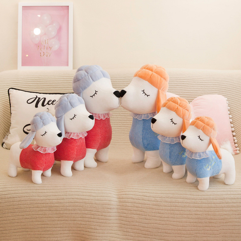 Poodle Dog Doll Soft Stuffed Plush Animal Doll for Kids Gift