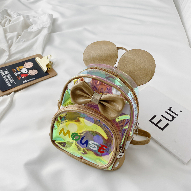 Colorful Mouse Ears Dazzle Fashion Backpack Bags for Toddlers Kids