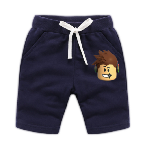 Toddle Boys Print Roblox Cotton Drawstring Shorts