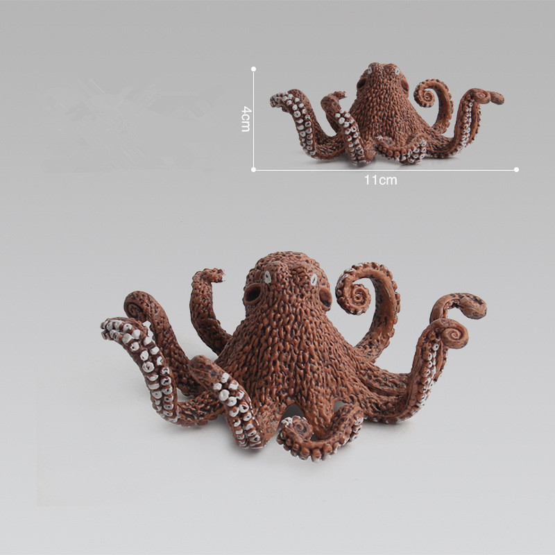 Educational Realistic Octopus Underwater World Marine Life Figures ...