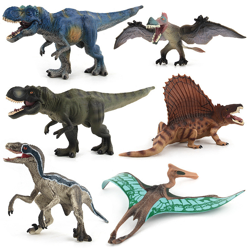 Educational Realistic 6PCS Dinosaurs Animals Model Figures Playset Toys