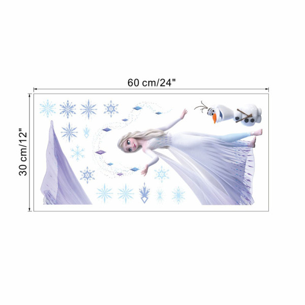 Frozen Elsa Princess Door Room Waterproof Decorative Wall Stickers