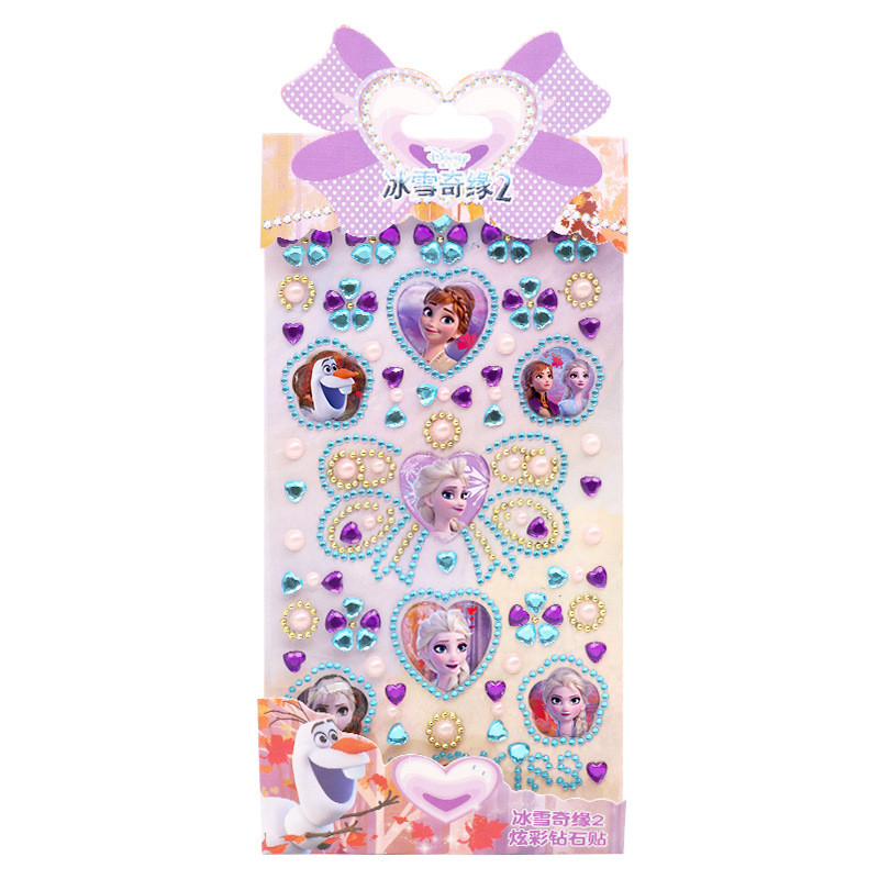 50PCS Frozen Disney Princess DIY Crystal Rhinestone Sticker Jewels Gems ...