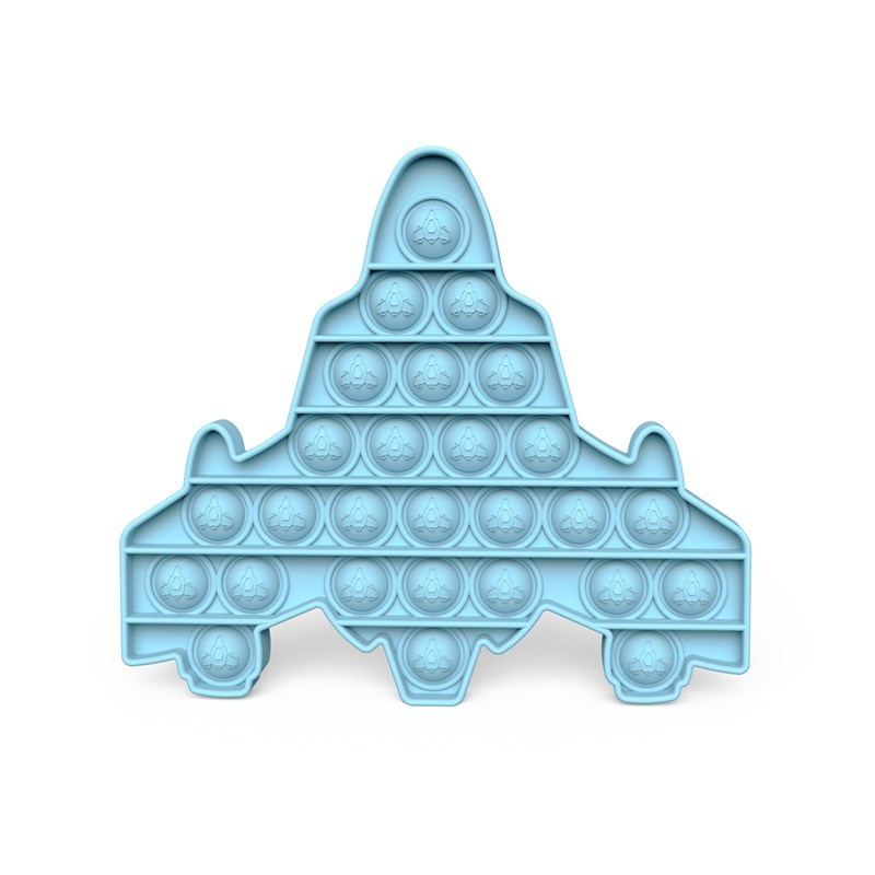 Square Geometry Push Pop Pop Bubble Sensory Fidget Toy Stress Relief ...