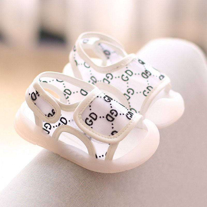 Baby Toddlers Transparent Mesh Soft Learn To Walk Sandals Shoes