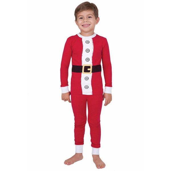 Christmas Family Matching Pajamas Christmas Santa Claus Red Sleepwear Sets