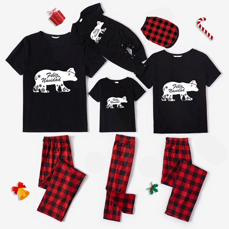 Christmas Matching Family Pajamas Set With Dog Pajamas