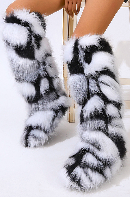 US$ 31.00 - SUPER WHOLESALE | Furry Kneel High Boots - www.fashion-wish.net