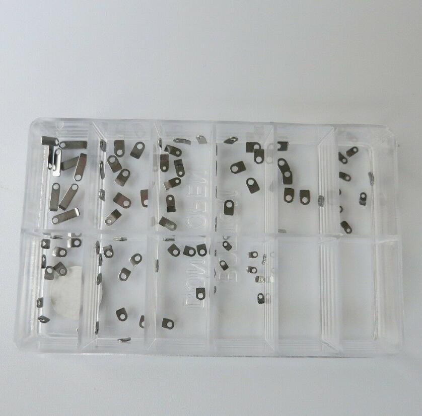 6053CC Set of 100pcs Watch Parts Casing Clamp 10 Sizes for Movement Repair