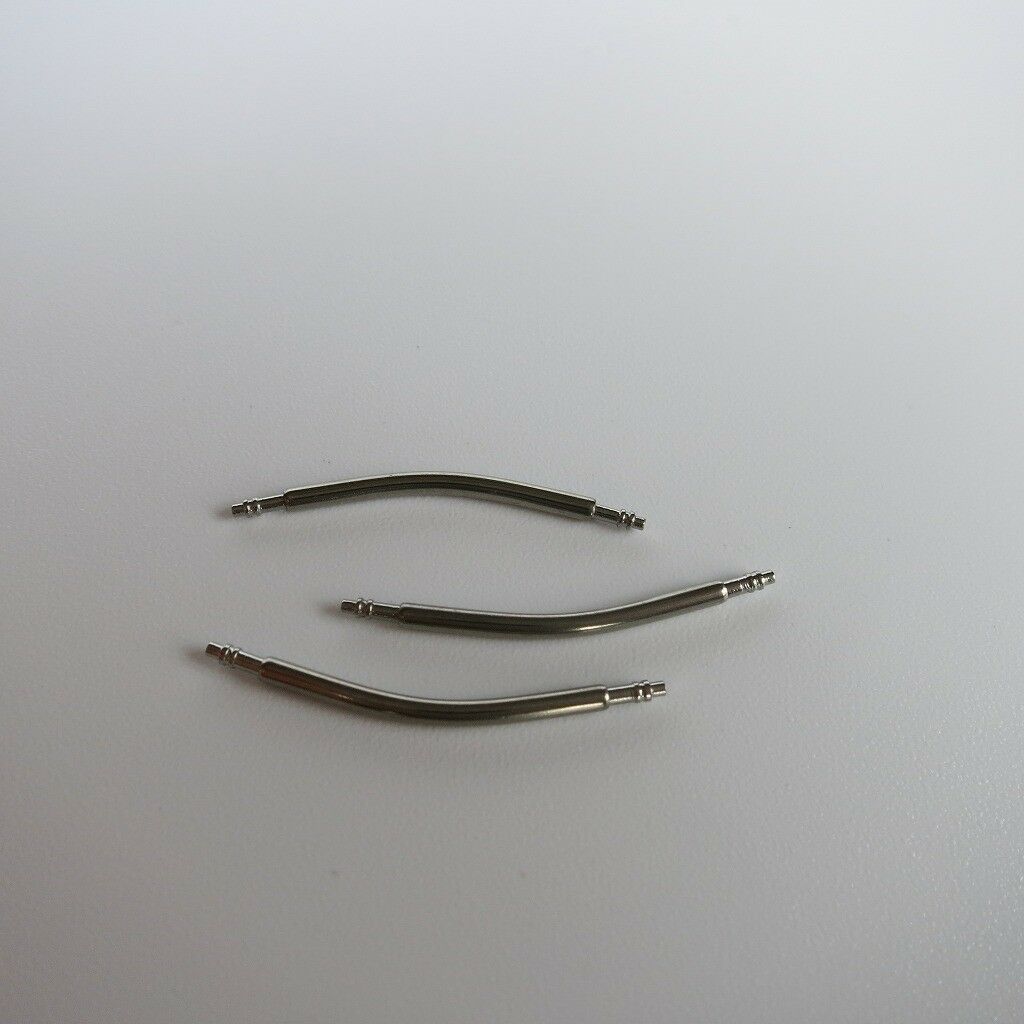 1.5mm Curved Stainless Steel Spring Bar 10mm-26mm for Leather Watch Strap