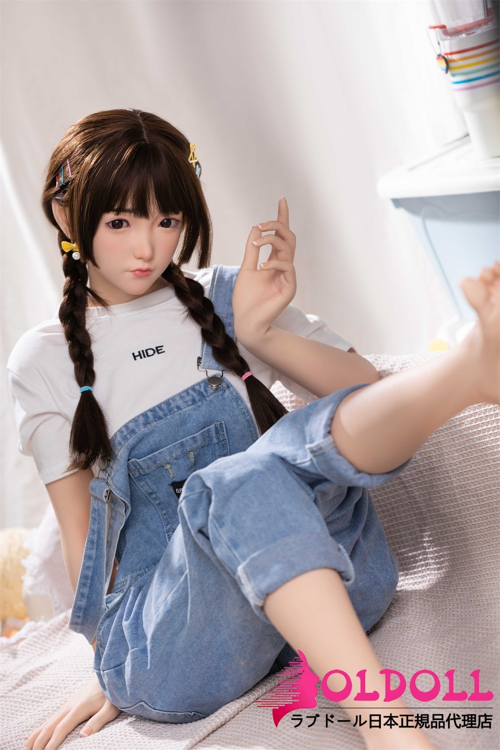 FUDOLL #J022ヘッド 150cm Bカップ シリコンヘッド＋TPEボディ 眉毛と睫毛植毛加工あり 等身大リアルラブドール