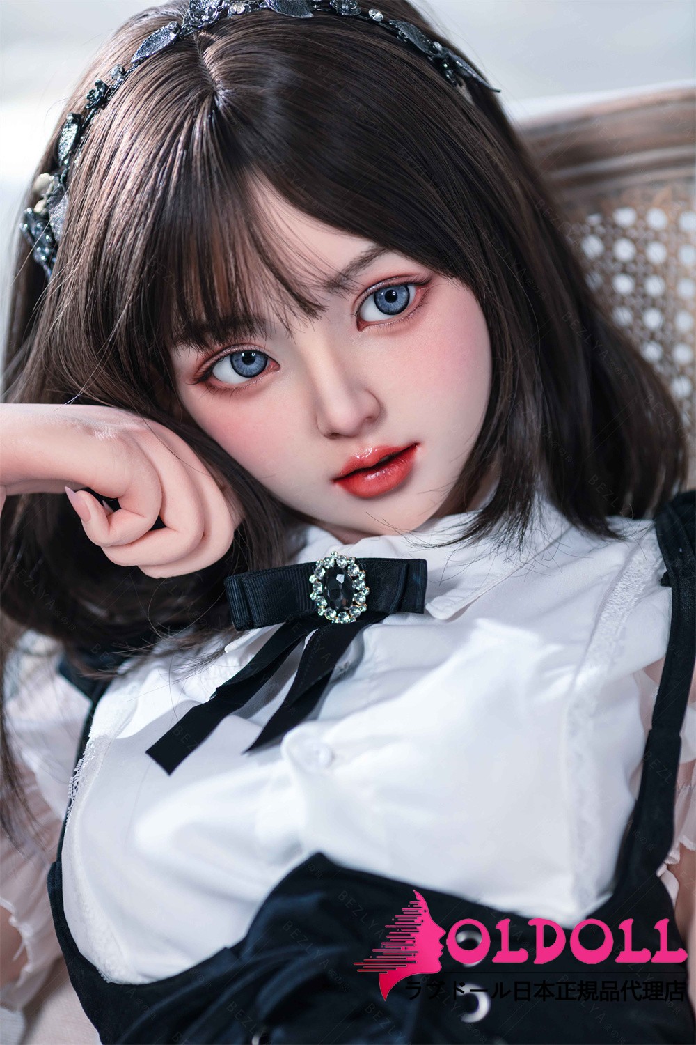 Bezlya DOLL 155cm貧乳 #L1铃兰ヘッド シリコン製ヘッド+tpeボディ 眉毛と睫毛植毛加工あり 等身大リアルラブドール