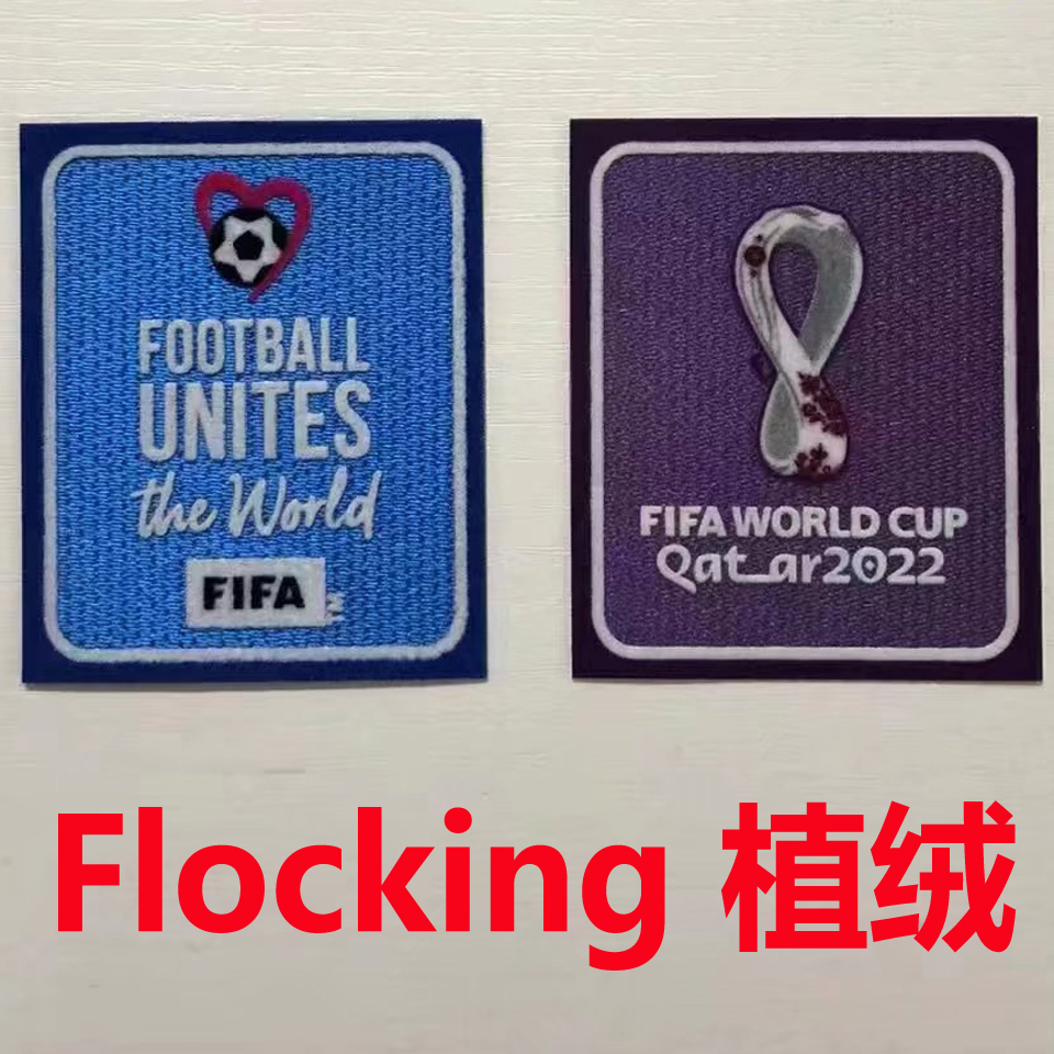 FIFA WORLD CUP QATAR 2022 Purple And Blue Flocking Patch