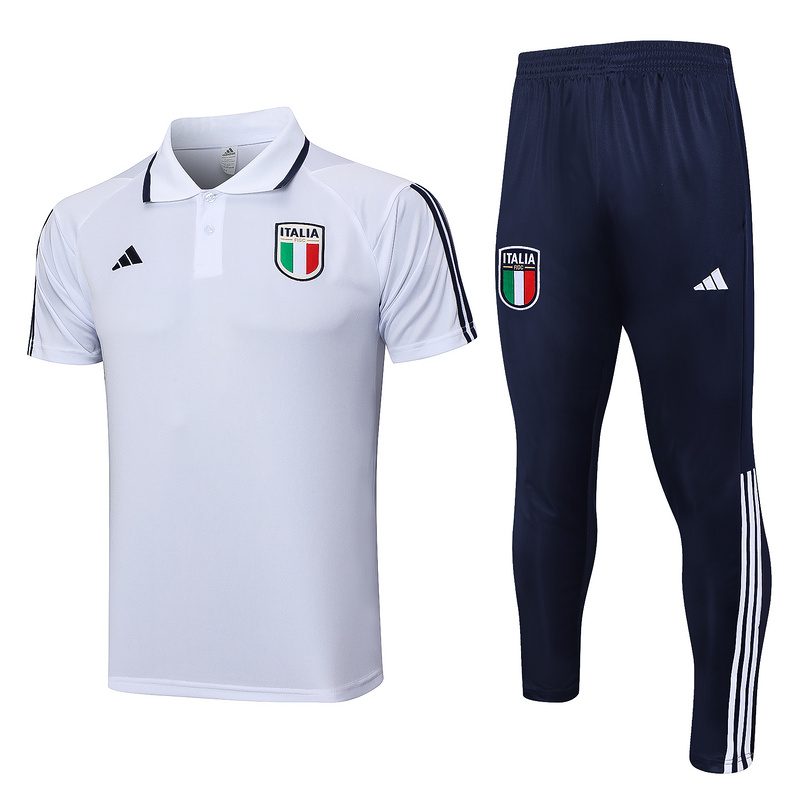 2023/24 Italy White POLO Training Tracksuit ( C1035）