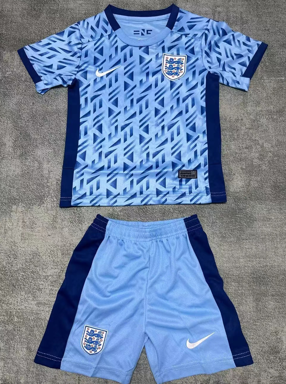 2023 24 England Away Blue Kids Soccer Jersey 2023-24-england-away-blue-kids-soccer-jersey
