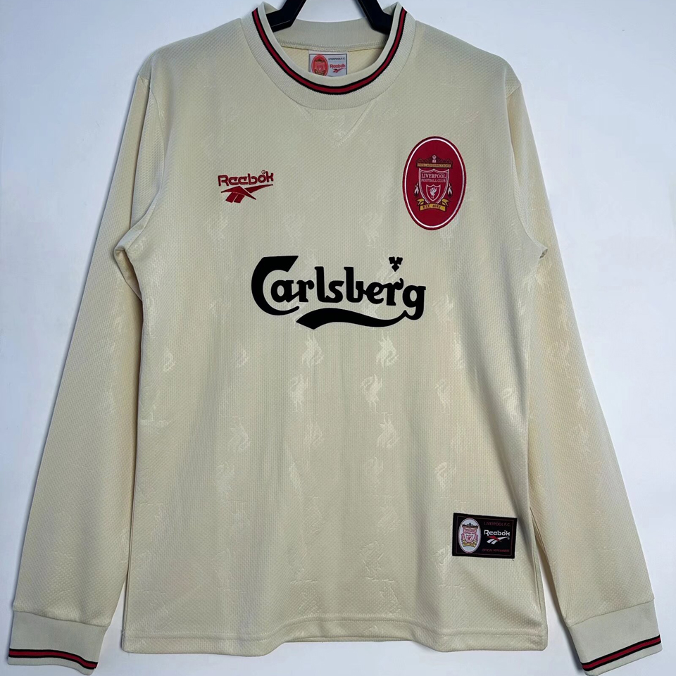1996/97 LFC Away Long Sleeve Retro Soccer Jersey