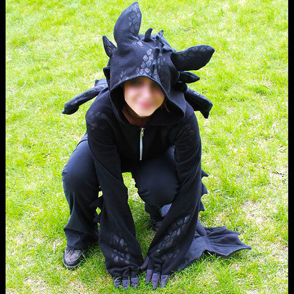 How To Train Your Dragon-Nightfury Toothless Dragon Hoodie Movie ...