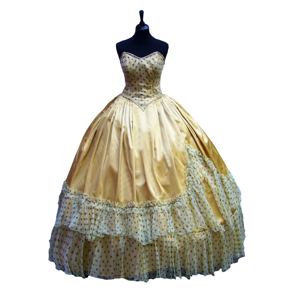 Handmade Satin Medieval Gown – Victorian Ball Dress for Crossdressing ...