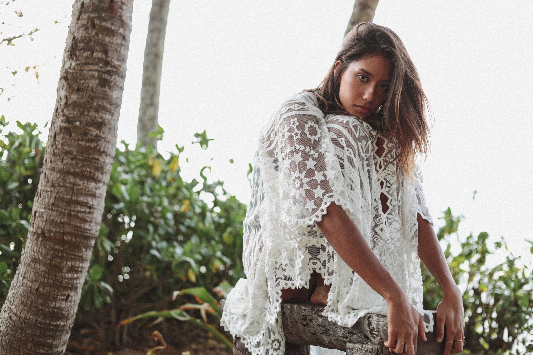 US$ 7.50 - Mesh embroidered robe beach skirt sunscreen shirt - www.keke ...