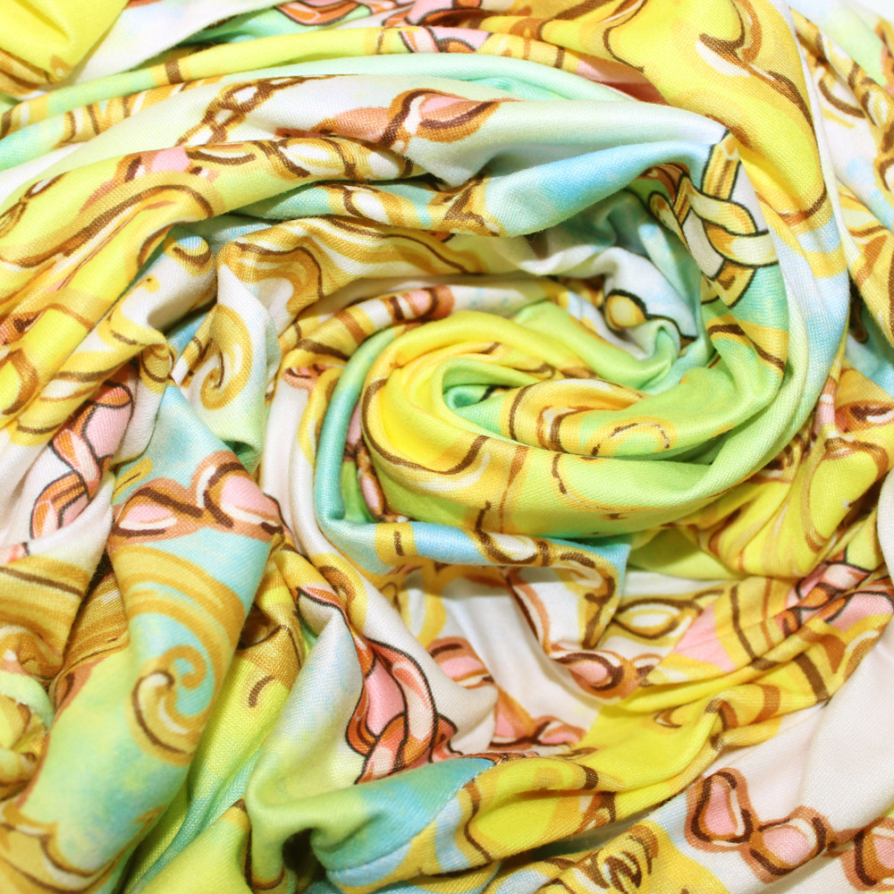 Large fashion gold chain printing two-piece set