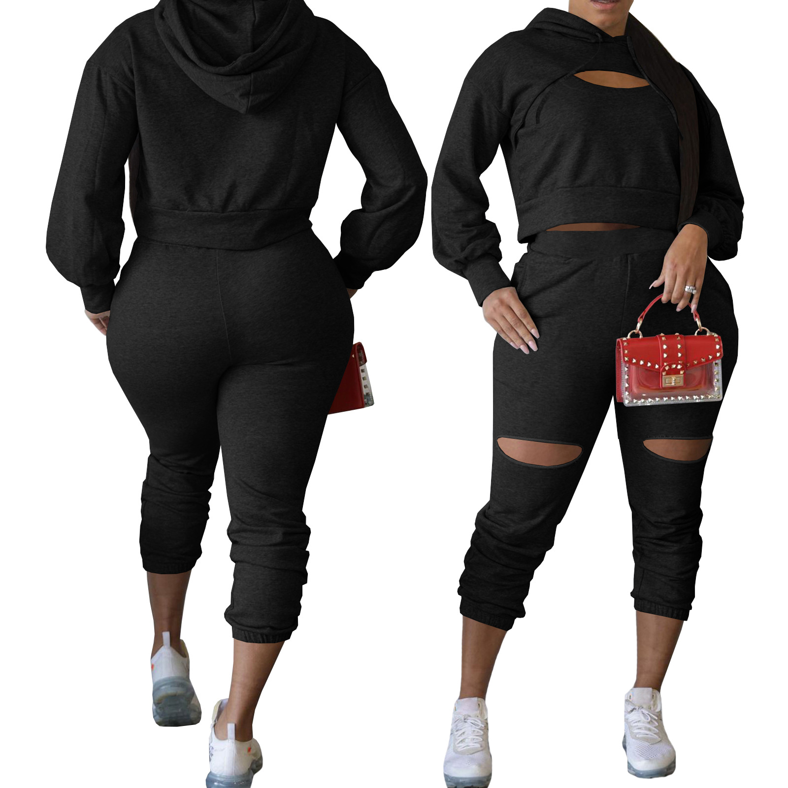 Hooded Sweatpants Set