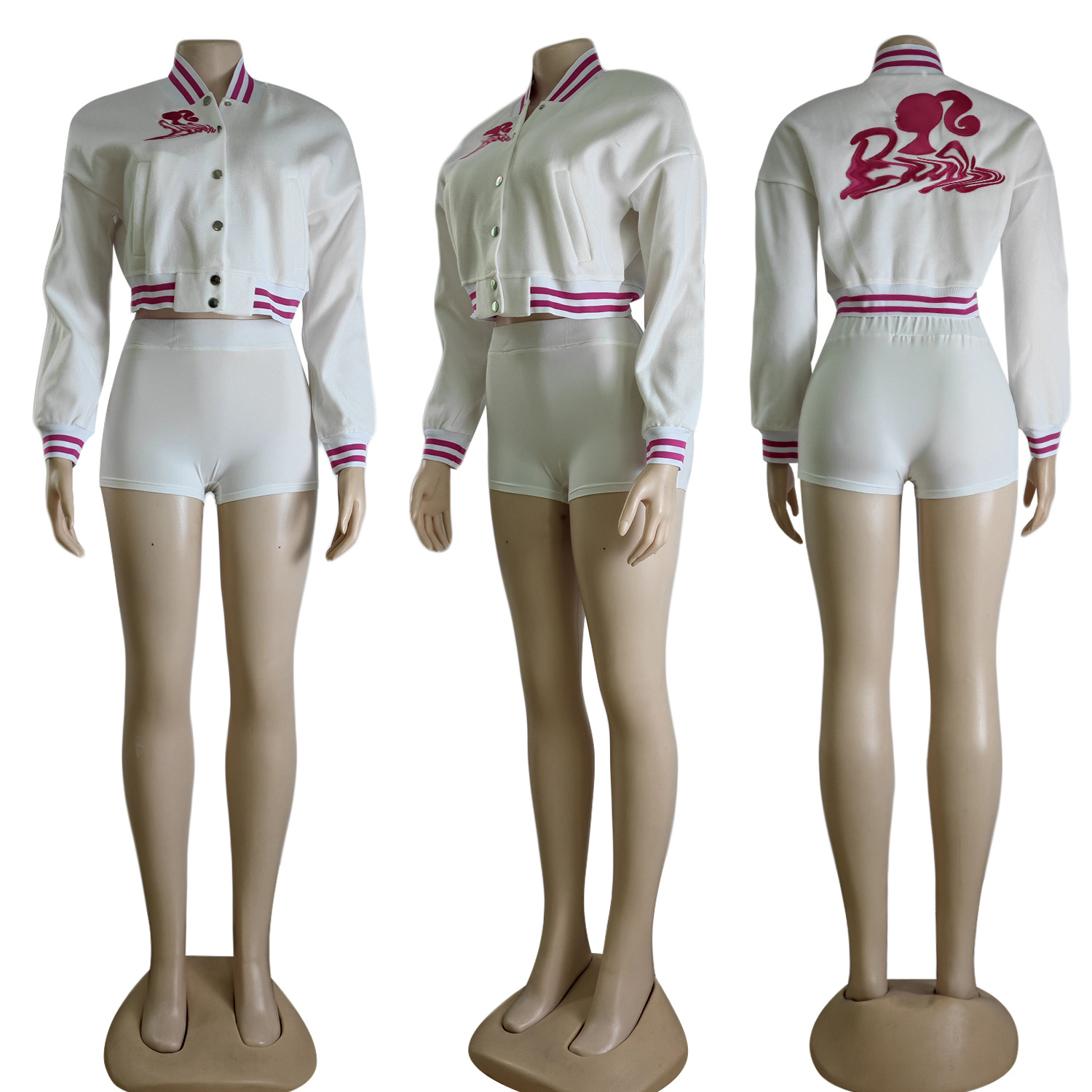 Fashionable woolen embroidered Barbie jacket jacket jacket