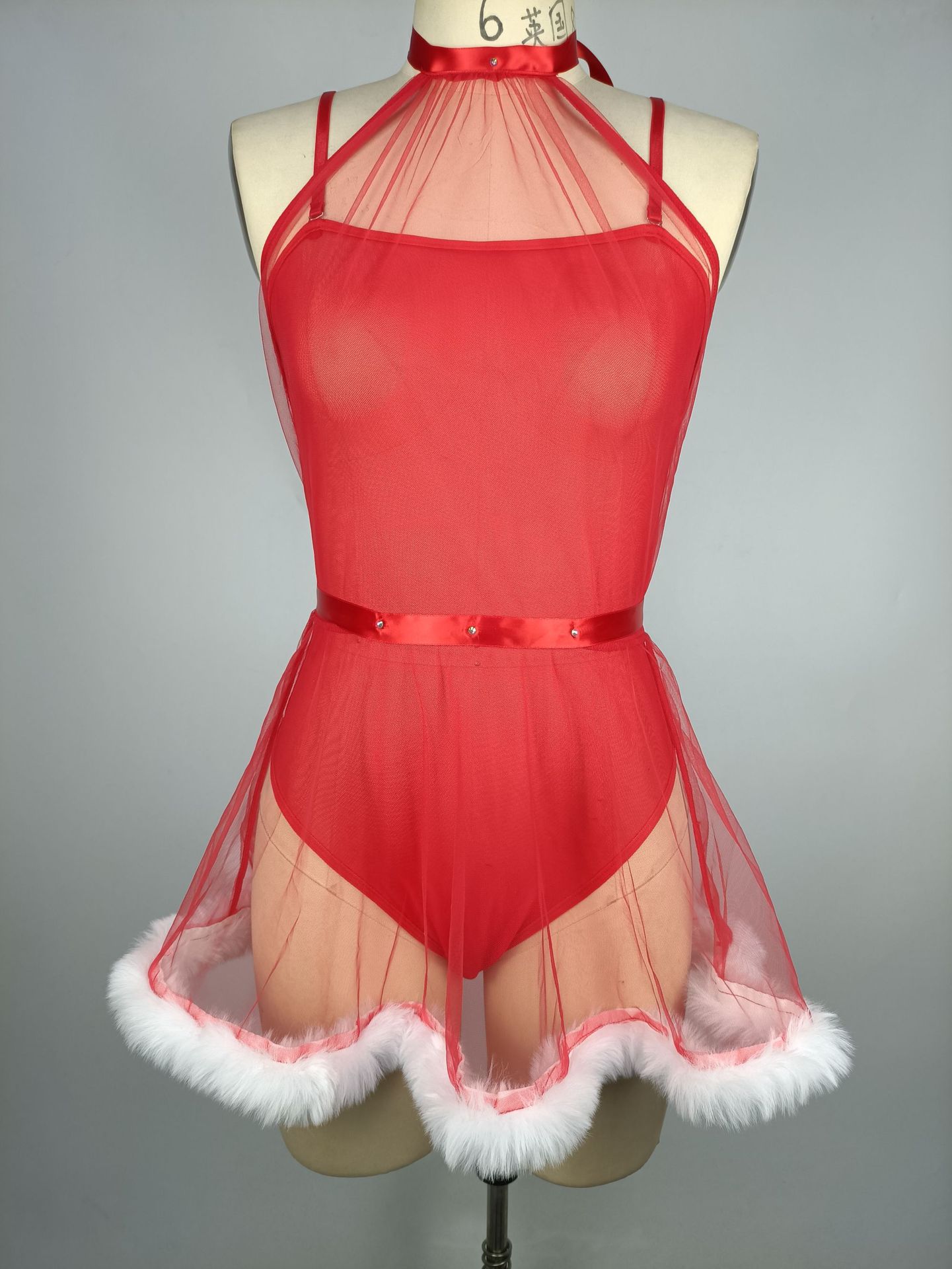 Sexy And Fun One Piece Underwear Set Christmas Passion Temptation Uniform 6536