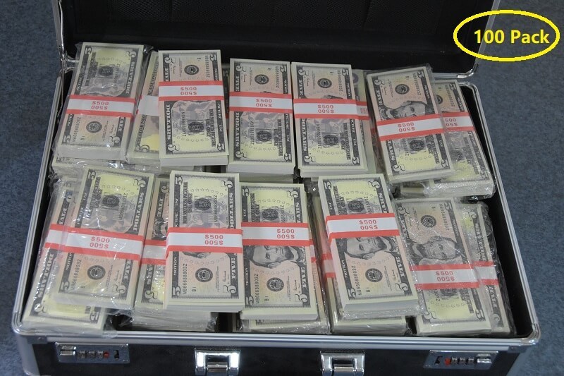 Most Realistic Prop Money, Movie Money & Play Money Fake Dollar $5