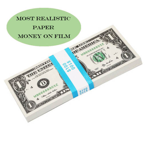 Most Realistic Prop Money, Movie Money & Play Money Fake Dollar 1 Bill