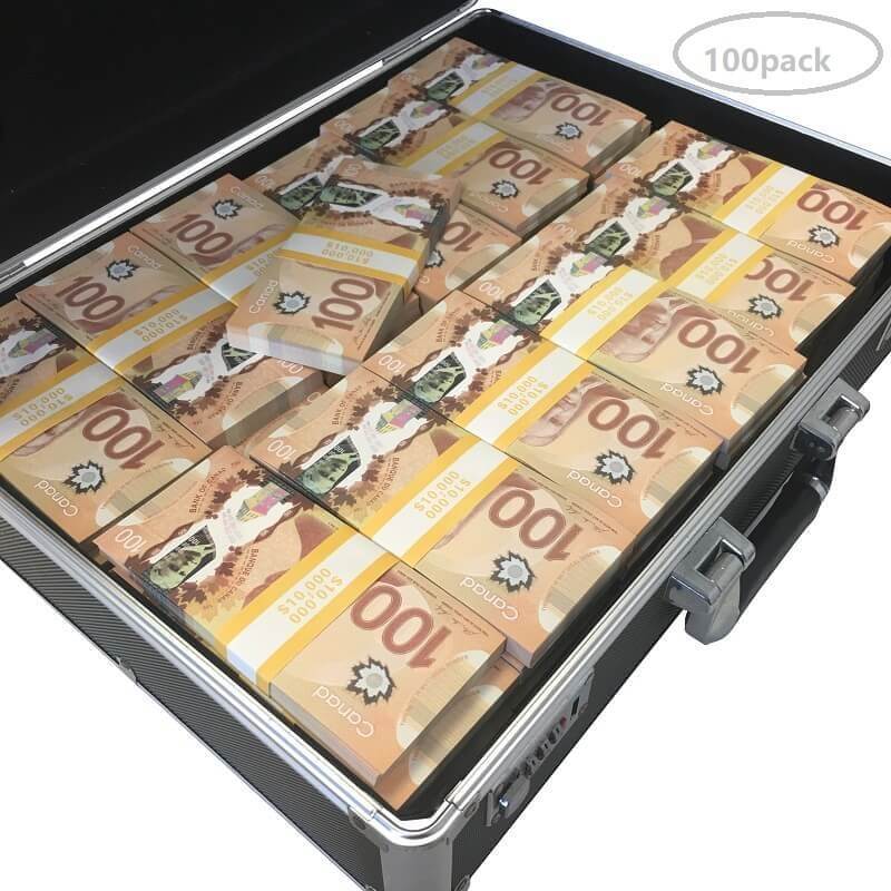 CANADIAN DOLLAR CAD BANKNOTES PAPER PLAY MONEY MOVIE PROPS