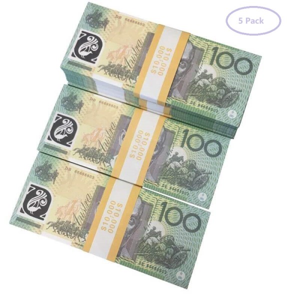 Australian Dollar Aud Banknotes Paper Play Money Movie Props