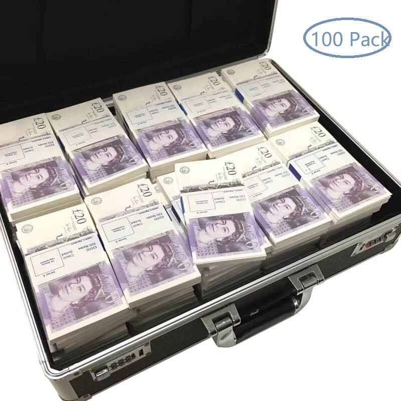 Fake British Pounds For Sale|Prop Money UK Pounds GBP Bank 20 Notes