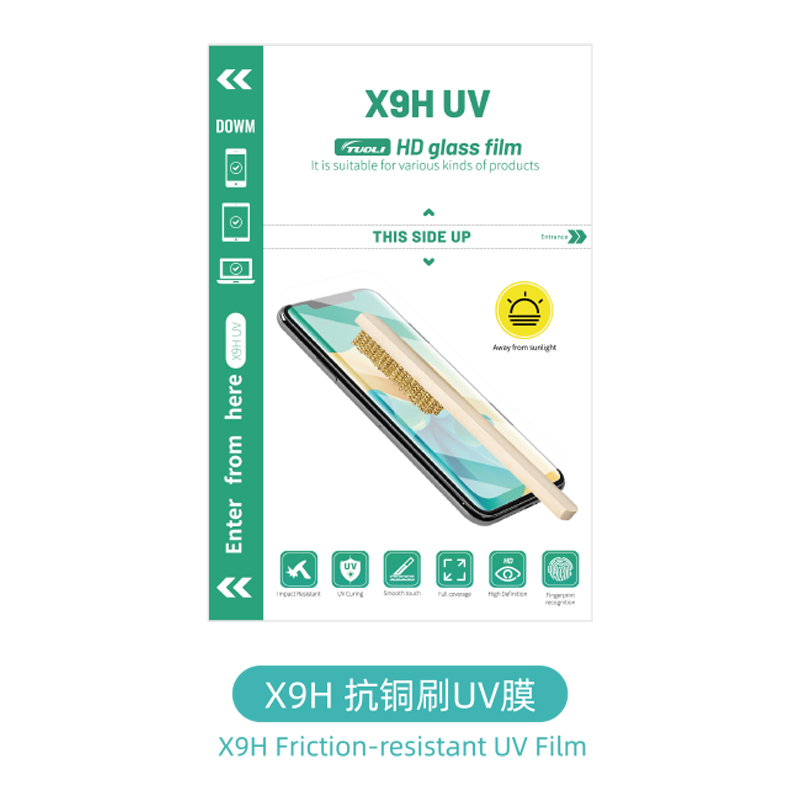 X9H Anti-scratching Soft UV Curing Hydrogel Film UV Screen Guard UV Glass Screen Protector for ...