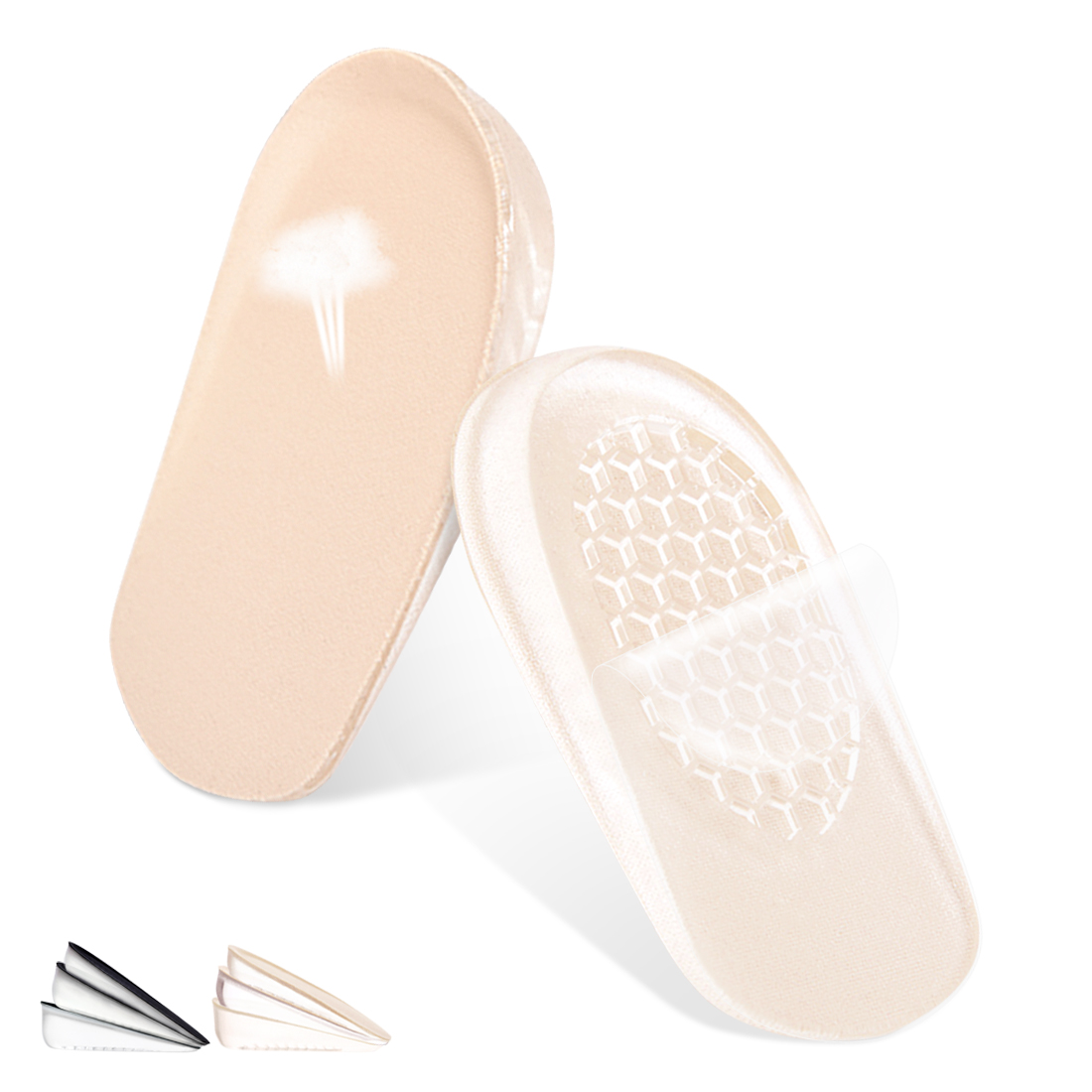 Kalevel Heel Lift Insert Shoe Height Increase Insole Men Women 1.5 cm ...