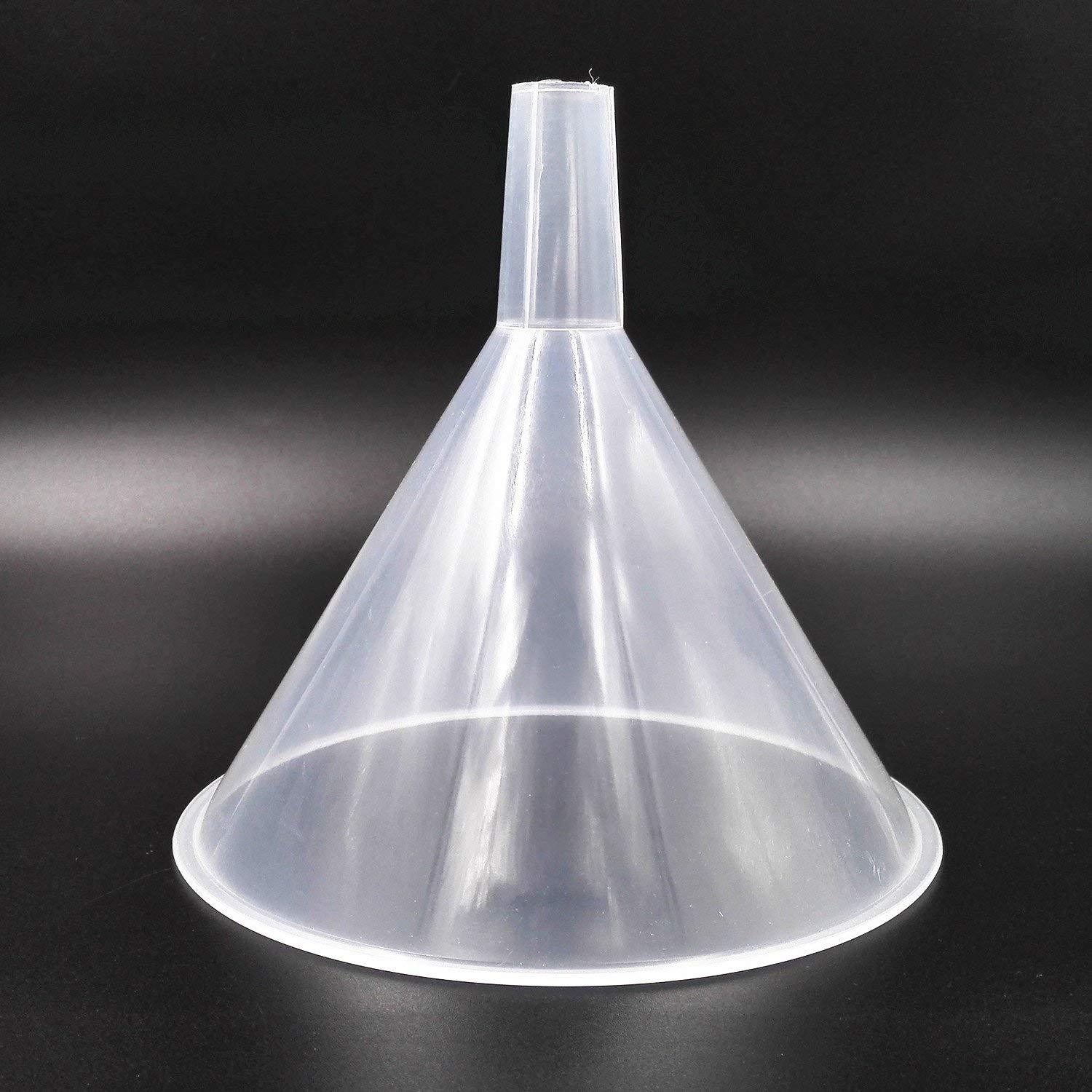 Kalevel 7pcs Plastic Funnel Set Wide Mouth All Purpose Clear Kitchen ...