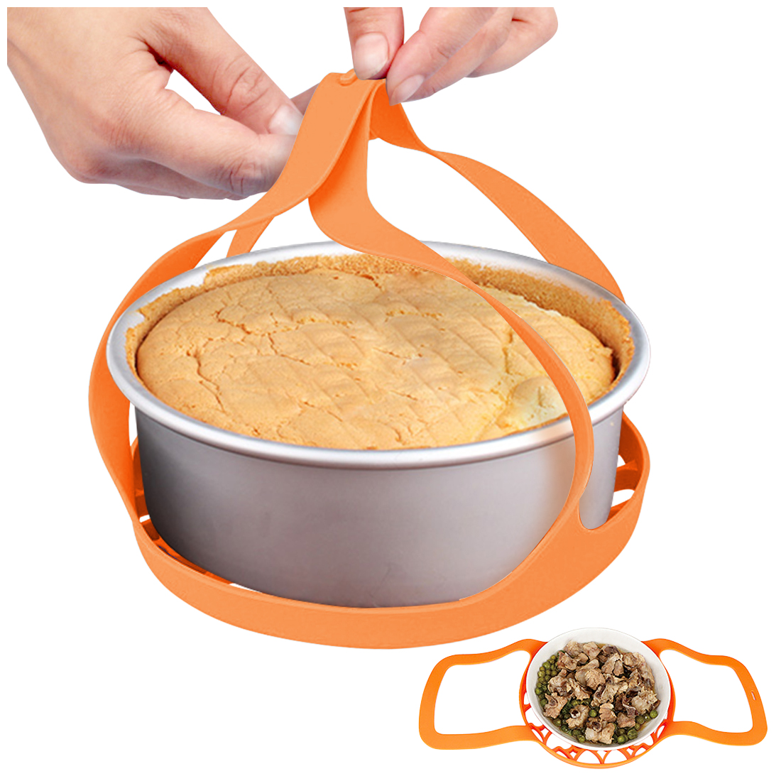 Kalevel Bakeware Sling Pressure Cooker Lifter Silicone Egg Rack ...