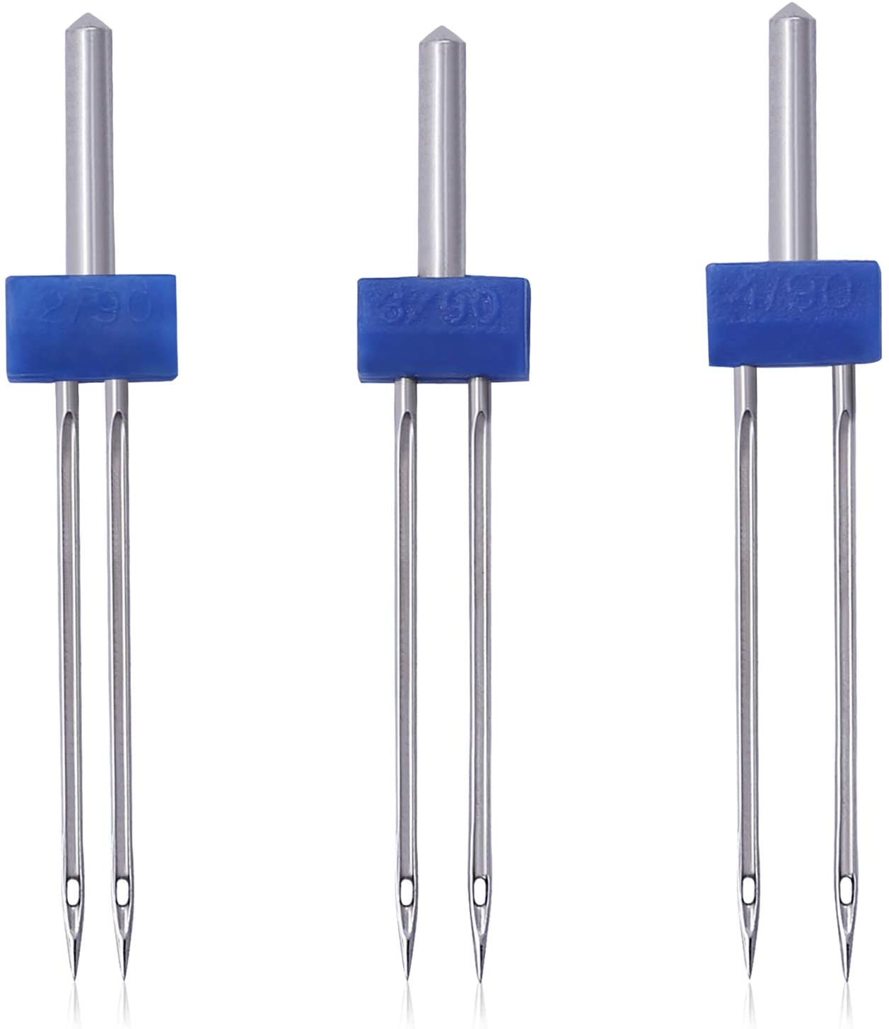 Kalevel Twin Needles Double Stretch Sewing Machine Needles Pins with ...