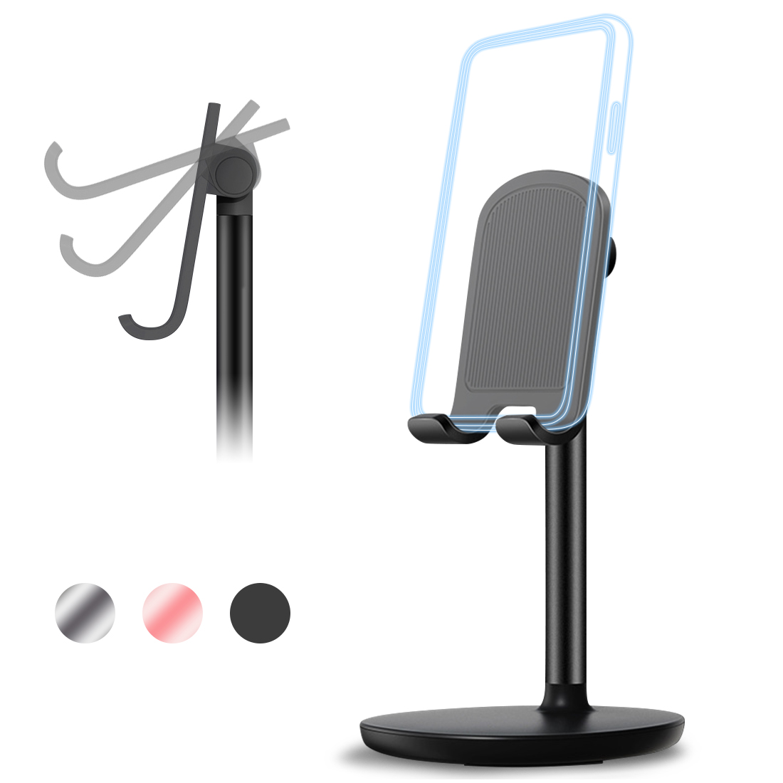 Kalevel Adjustable Cell Phone Stand Tablet Desk Mount Holder Compatible ...