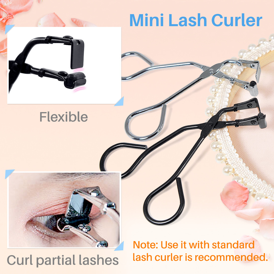 Kalevel 3 In 1 Eyelash Curler Partial Mini Eyelash Curler Eyebrow