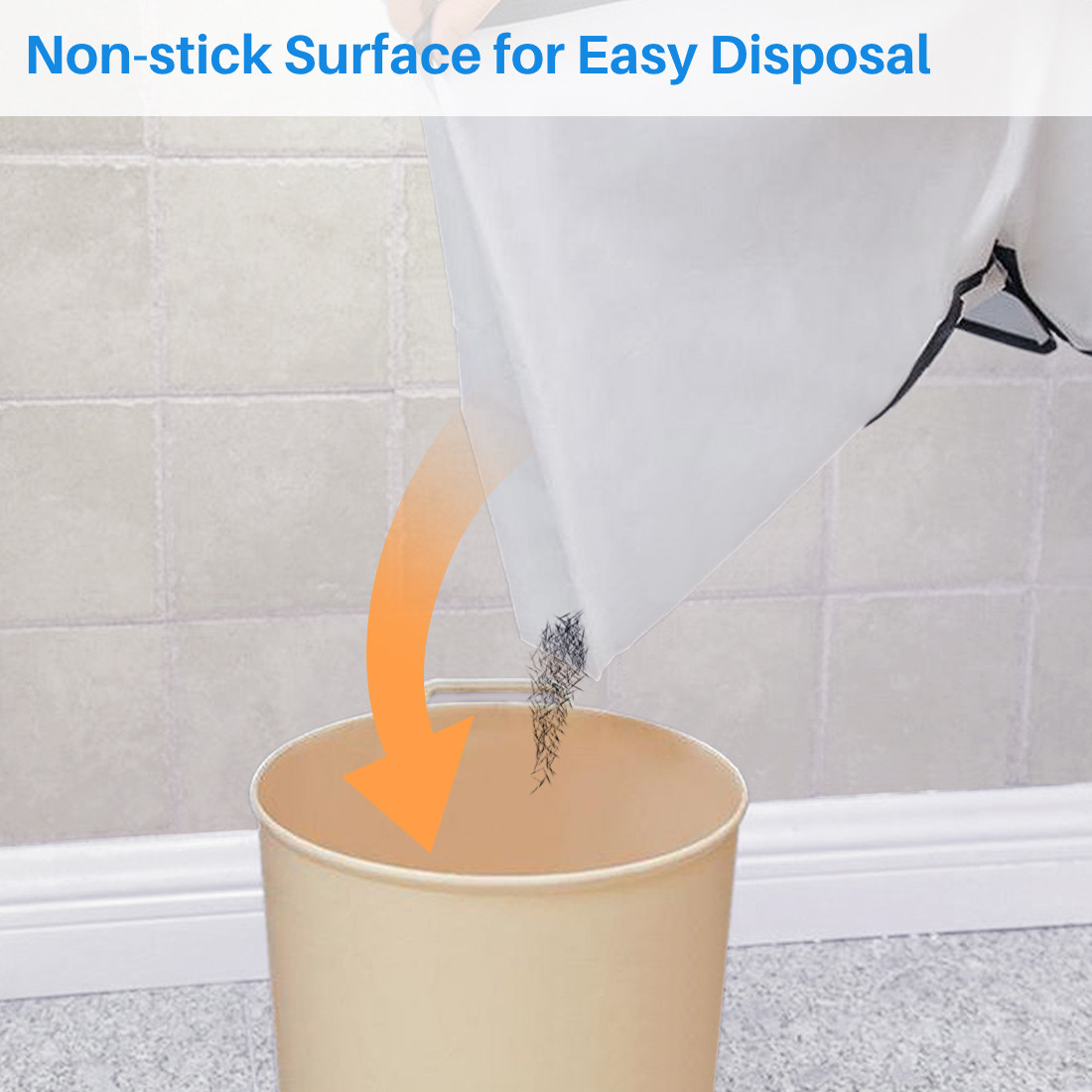 Kalevel Beard Apron Hair Clipping Catcher Beard Shaving Cape Grooming ...