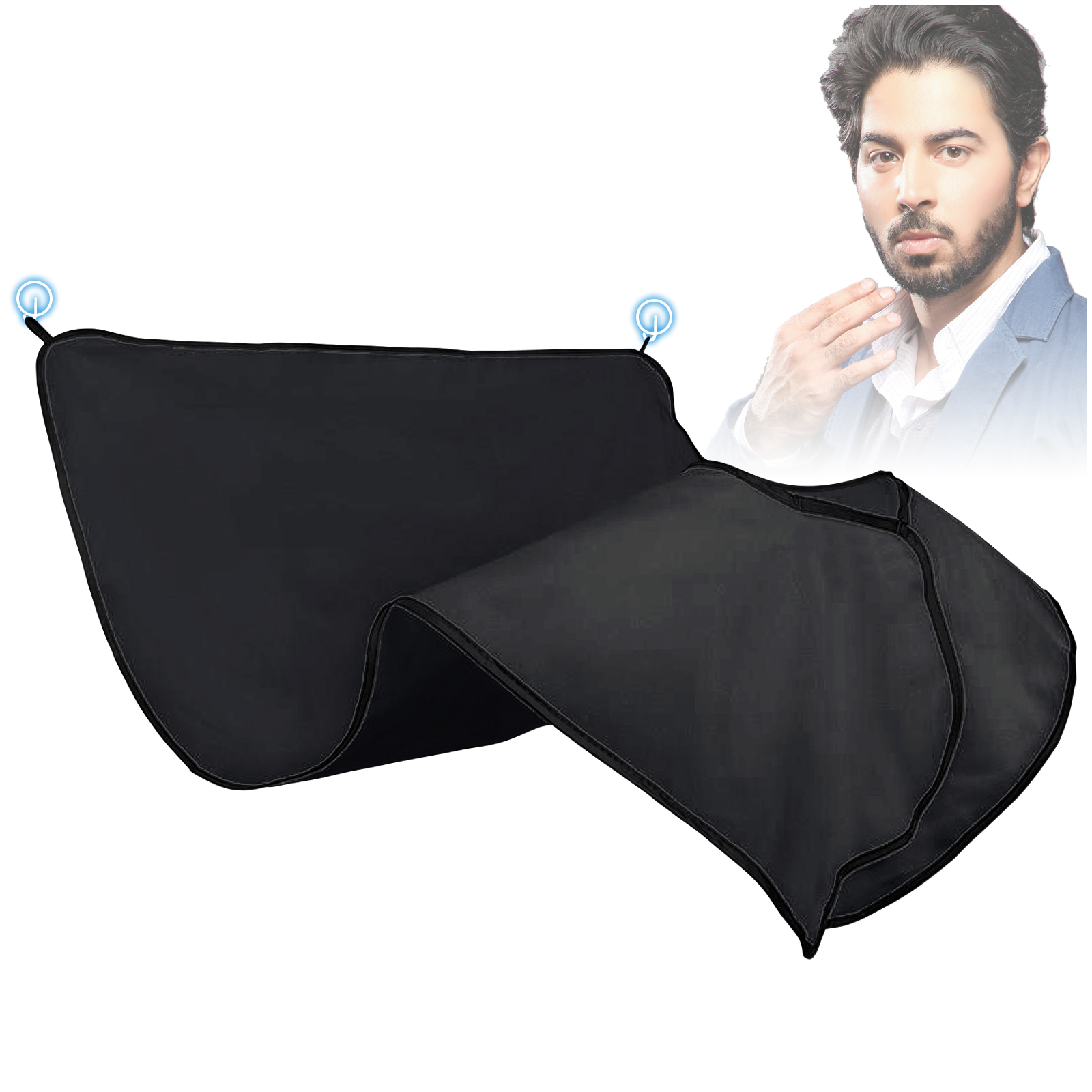 Kalevel Beard Apron Hair Clipping Catcher Beard Shaving Cape Grooming ...
